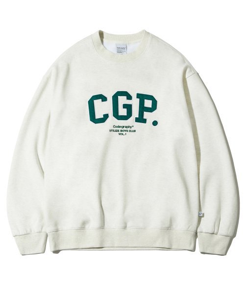 MUSINSA | Codegraphy CGP Arch Logo Sweatshirt_Oatmeal