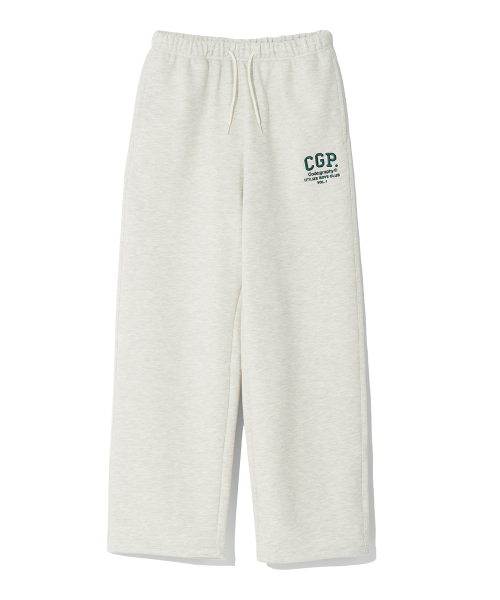 MUSINSA | Codegraphy CGP Arch Logo Training Pants_Oatmeal