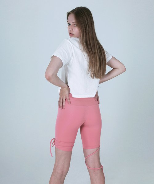 MUSINSA | ASSAY STRING BIKER SHORTS [PINK]