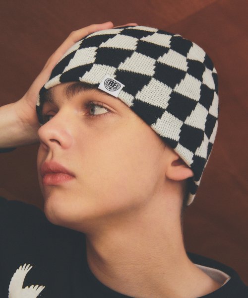 비전스트릿웨어(VISION STREETWEAR) VSW Checker Beanie Black - 사이즈 & 후기 | 무신사