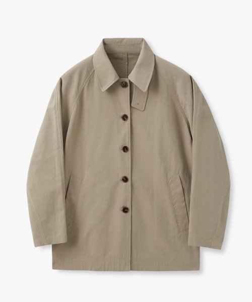 MUSINSA | ORO Loose-fit Minimal short Mac Coat_Beige