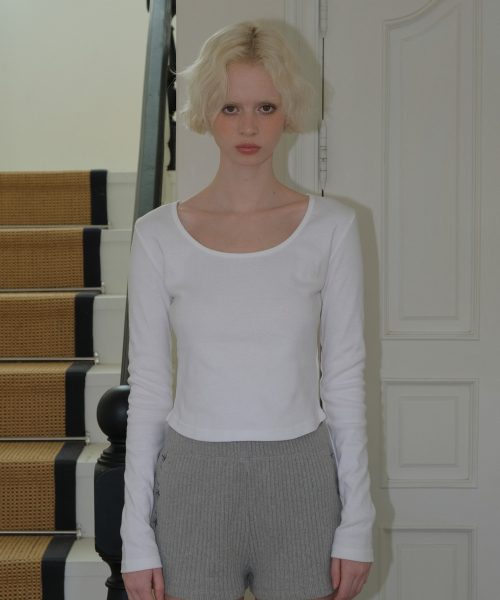 큐리티(CURETTY) C BASIC U-NECK T-SHIRT_WHITE - 사이즈 & 후기 | 무신사