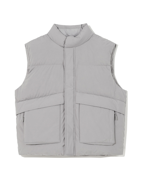 MUSINSA | Codegraphy [DIVO] RDS Utility Down Puffer Vest_Cool Gray