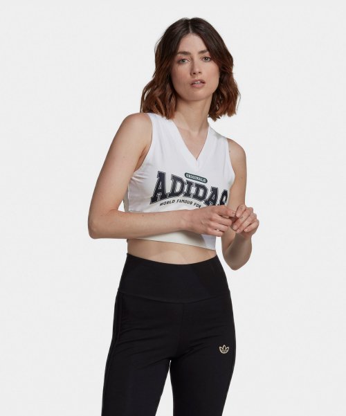 아디다스 프레피 크롭 베스트 - 화이트 / IA8340 - 위시버킷