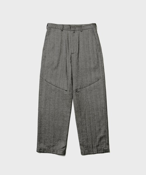 셔터(SHIRTER) WOOL UTILITY PANTS (HERRINGBONE BROWN) - 사이즈 & 후기 | 무신사