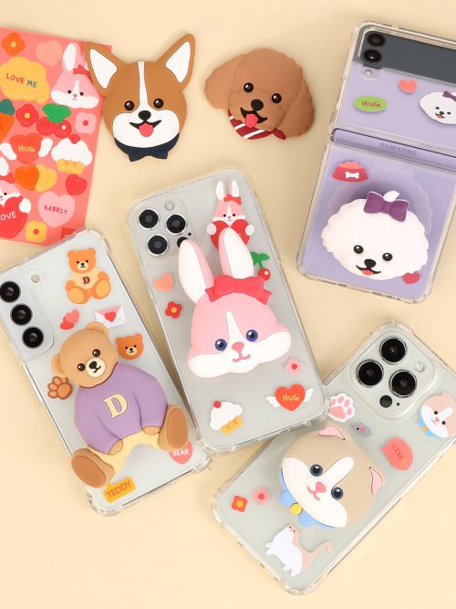 MUSINSA | DESIGNSKIN Cell phone stand Witty Talk + sticker set 6 types ...