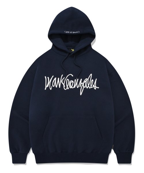 와키윌리(WACKY WILLY) SIGN LOGO HOOD NAVY - 사이즈 & 후기 | 무신사
