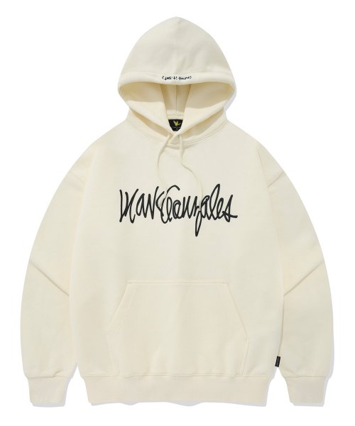 와키윌리(WACKY WILLY) SIGN LOGO HOOD IVORY - 사이즈 & 후기 | 무신사
