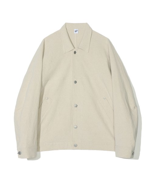 MUSINSA | PARTIMENTO Cotton Trucker Jacket Khaki Ecrew