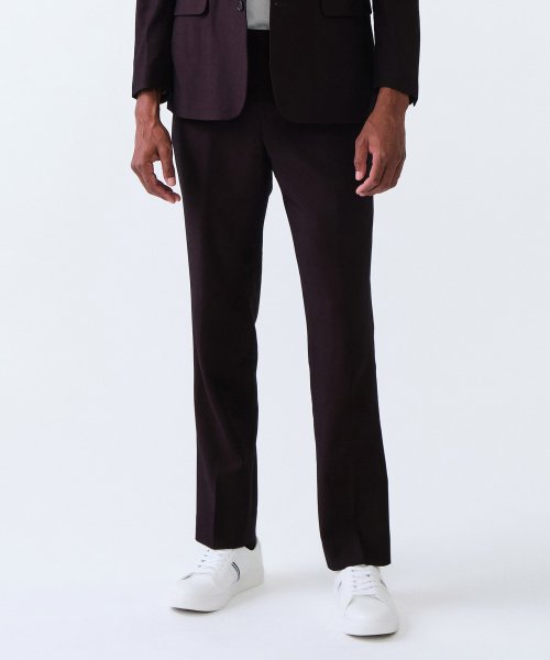 MUSINSA | STCO ITALY MARLANE Wool Stretch Formal Pants_Wine (Classic Fit)