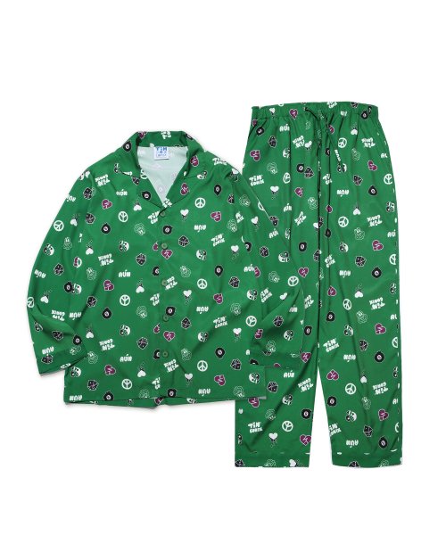 MUSINSA | TIMCOMIX TIM COMIX PAJAMAS SET UP GREEN