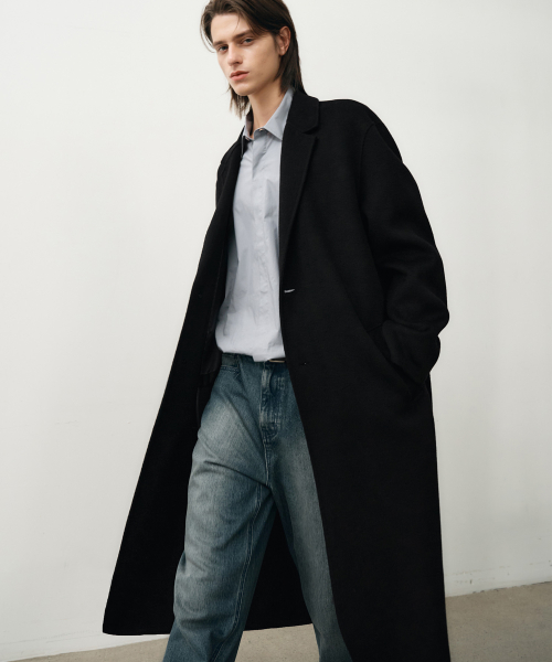 MUSINSA公式 | DRAW FIT [Draw Fit X Neuer] Handmade Cashmere Single Coat
