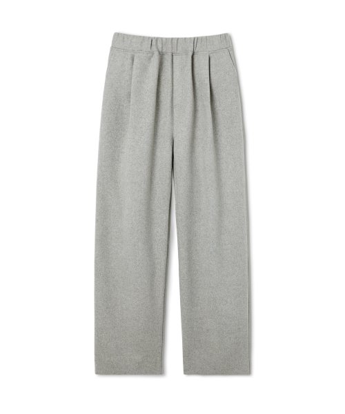 MUSINSA | ANOBLIR Heavy Wool Banding Slacks [Light Gray]