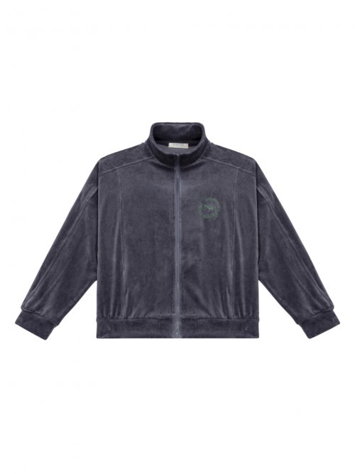 MUSINSA | NOIRNINE Mens N9 Velvet Track Jacket - DARK GREY