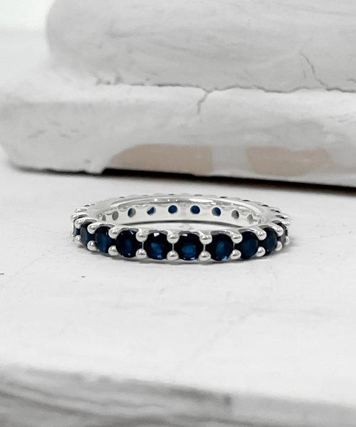 블레스드 뷸렛(BLESSED BULLET) 아이스라인 큐브 3.5mm 링_실버925_BLUE GREEN/white - 후기 | 무신사