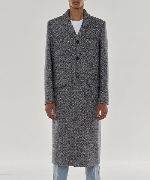 다로(DARO) IVAN Herringbone Coat in Grey - 사이즈 & 후기 | 무신사