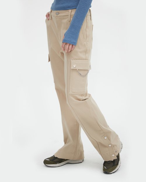 MUSINSA | DECEMBER TEN Regular cargo pants beige