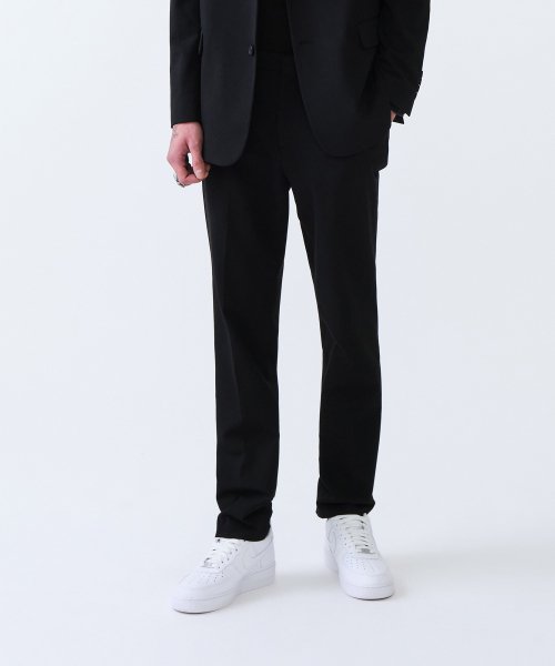 MUSINSA | STCO WARM Touch 4-Way Stretch Slacks_Black (Relax Fit)