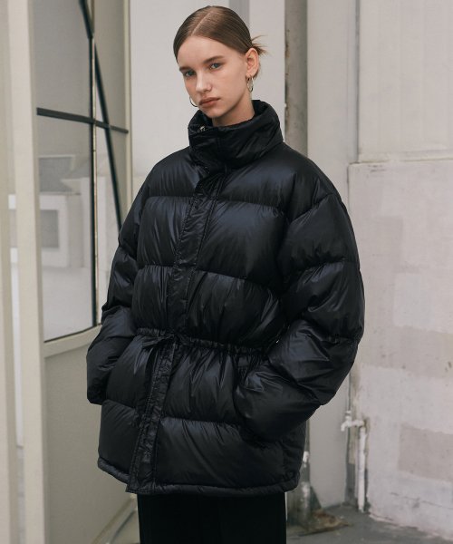 닉앤니콜 DUCK DOWN WAIST MINIMAL PADDING_BLACK - 위시버킷