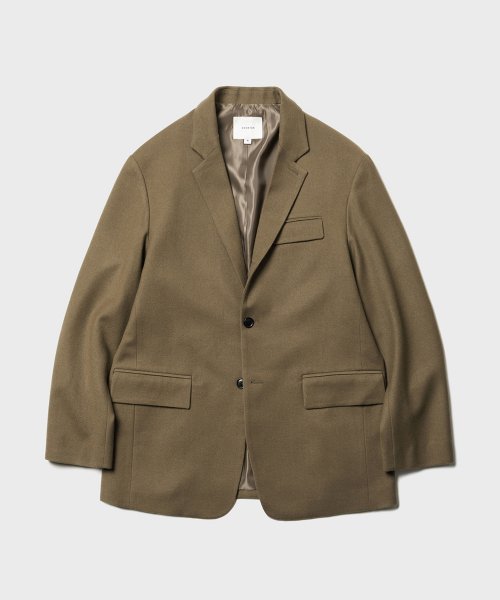 MUSINSA | SHIRTER WOOL FLANNEL JACKET (CAMEL)
