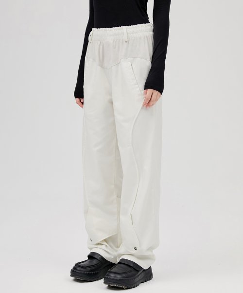 MUSINSA | FLAREUP Wave Flap Pants - Off White (FL-224)