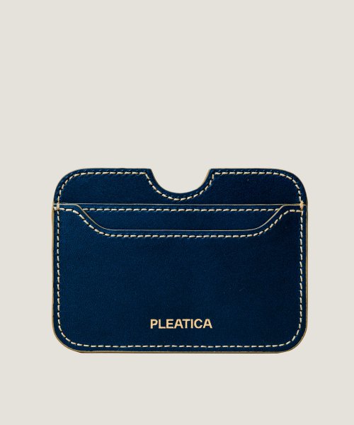 MUSINSA | PLEATICA Econic Wallet Card Wallet Navy / Italy Vestable Leather