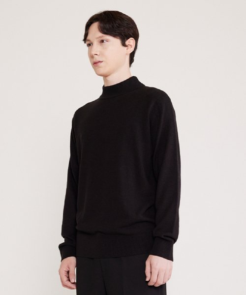 MUSINSA | AD HOC UNI BASIC Pullover Sweater (Black)