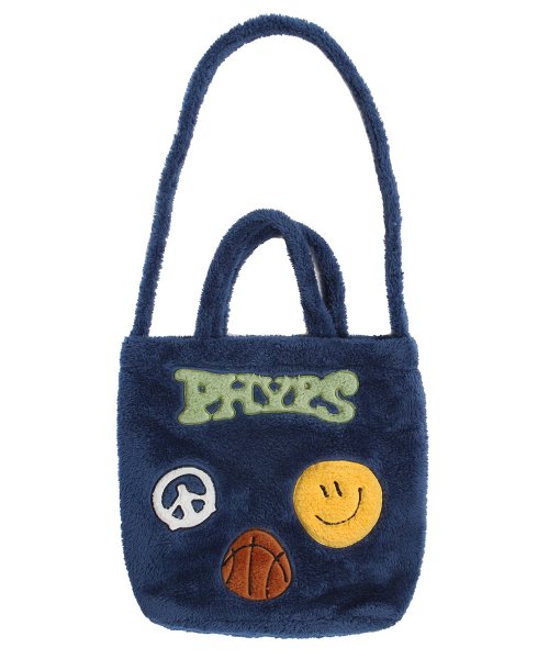 MUSINSA | PHYPS DUMBLE BOA 2 WAY SMILE TOTE BAG BLUE