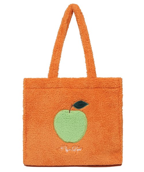 MUSINSA | PHYPS DUMBLE BOA 2 WAY APPLE TOTE BAG ORANGE