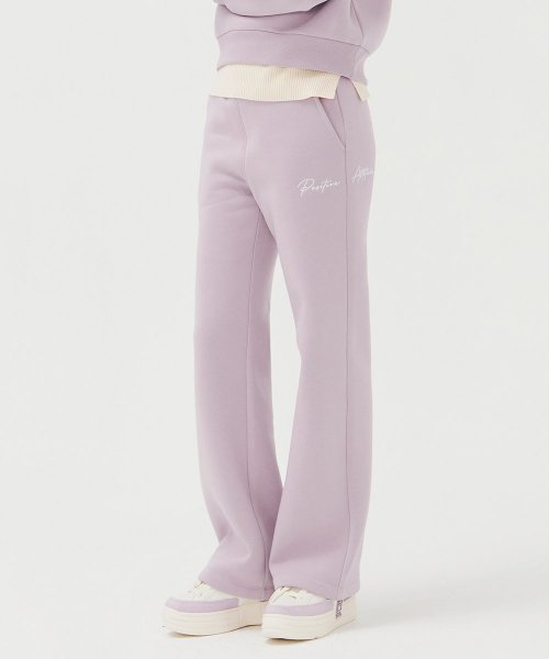 MUSINSA | CHASECULT Women's brushed lettering embroidery wide pants ...