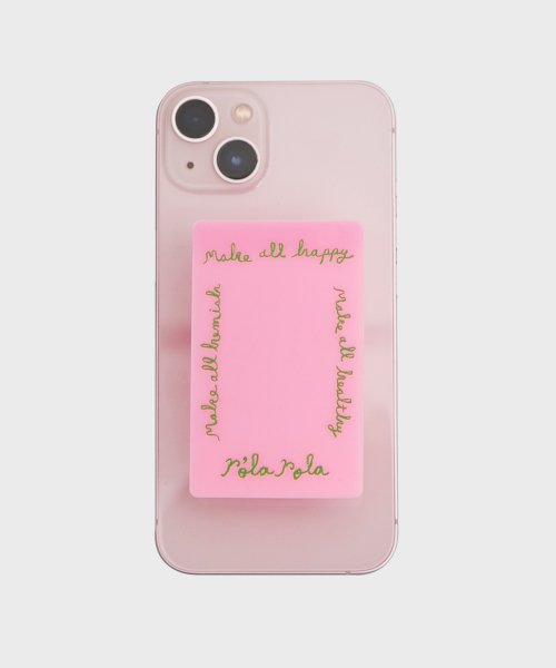 MUSINSA | ROLAROLA ROLAROLA x SAKI LETTERING SMART TOK LIGHT PINK