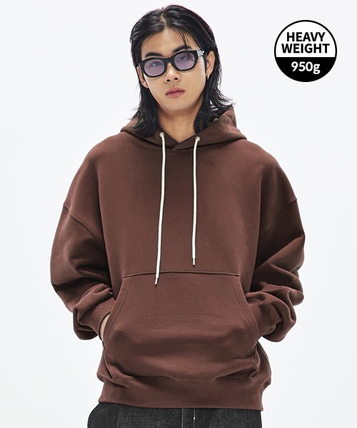 MUSINSA | SOVERMENT 950G Solid Hood - Pova Dark Brown