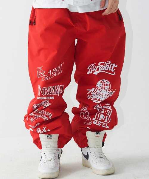 MUSINSA | BSRABBIT WD Work Jogger Pants Red