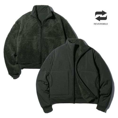 MUSINSA | ALVINCLO Reversible Fleece Short Blouson Jacket AZH577 (3 COLOR)