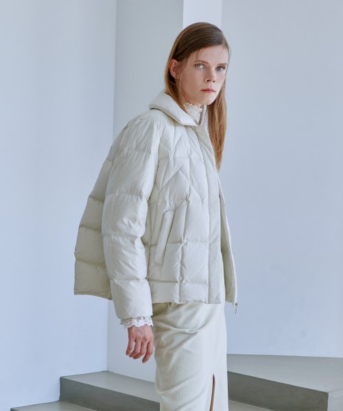 MUSINSA | VISITINNEWYORK Stainless Steel Nuvim Goose Short Jumper (VYADO91)