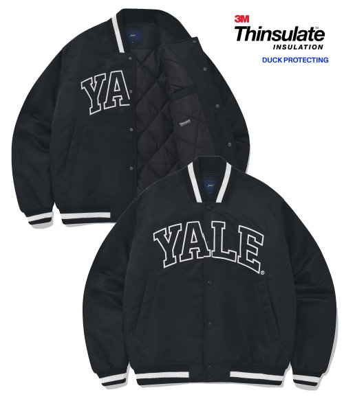 예일(YALE) STADIUM JACKET BLACK - 사이즈 & 후기 | 무신사