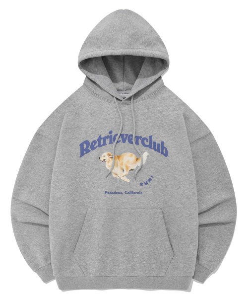 MUSINSA | RETRIEVER CLUB RUNNING RETRIEVER HOODIE [GRAY]
