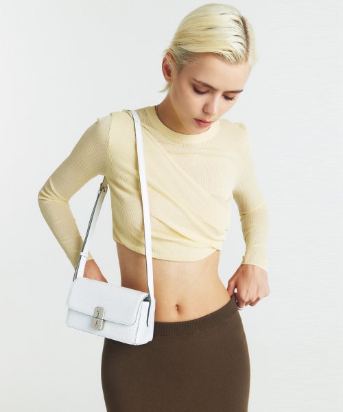 분크(VUNQUE) Occam Droit Shoulder Piccolo Croco (오캄 디롯트 숄더 피콜로)_2colors ...