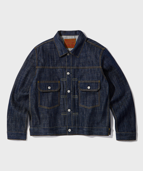 아웃스탠딩(OUTSTANDING) SELVEDGE DENIM 2ND JACKET_INDIGO - 사이즈 & 후기 | 무신사