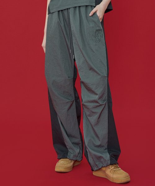 MUSINSA | FANCY CLUB [NF] Utility Nylon Pintuck Pants (CHARCOAL)_F23QD843