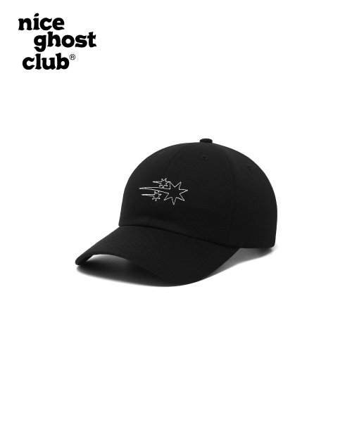 MUSINSA | NICE GHOST CLUB Three Star Cap_Black (NG2DSUAB20A)