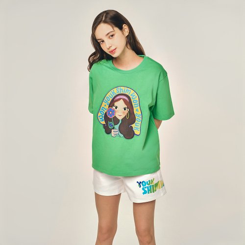 MUSINSA | YOUK SHIM WON Flower T-shirt F Luna