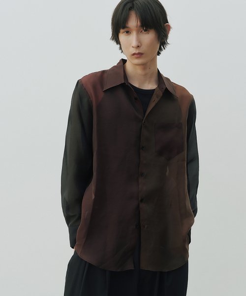 MUSINSA | NOIRER Organza Multi-Panel Shirt (Multi)