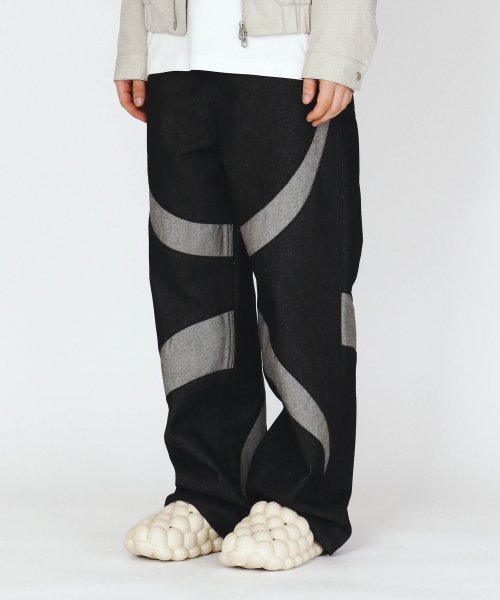 애드오프(ADDOFF) HOOF CURL LINE REAL WIDE DENIM PANTS BLACK - 사이즈 & 후기 | 무신사