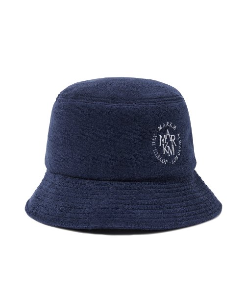 MUSINSA | MARKM TERRY LOGO BUCKET HAT NAVY