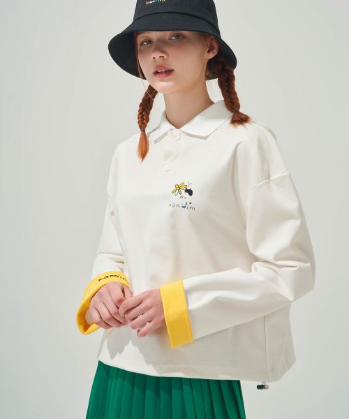MUSINSA | KANDINI Ivory String Collar Sweatshirt