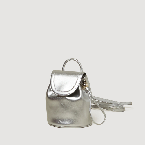 MUSINSA | FLOR Pumpkin Mini Backpack Silver