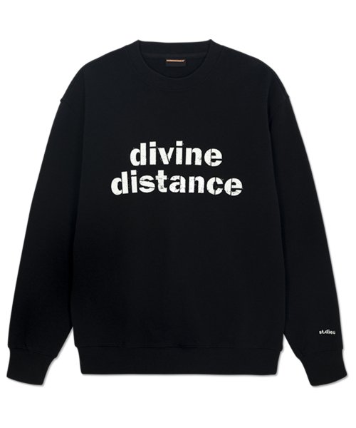 디바인디스턴스(DIVINE DISTANCE) 컬러 템퍼레이처 맨투맨 [블랙] - 사이즈 & 후기 | 무신사