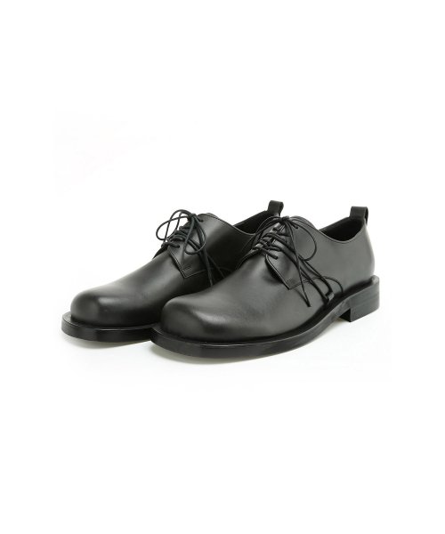 MUSINSA | IL CORSO Cow Leather Derby Shoes Black IESO3G001BK