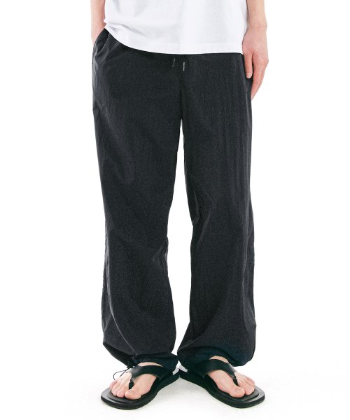 MUSINSA | Codegraphy [SS version] Cool nylon string pants_black